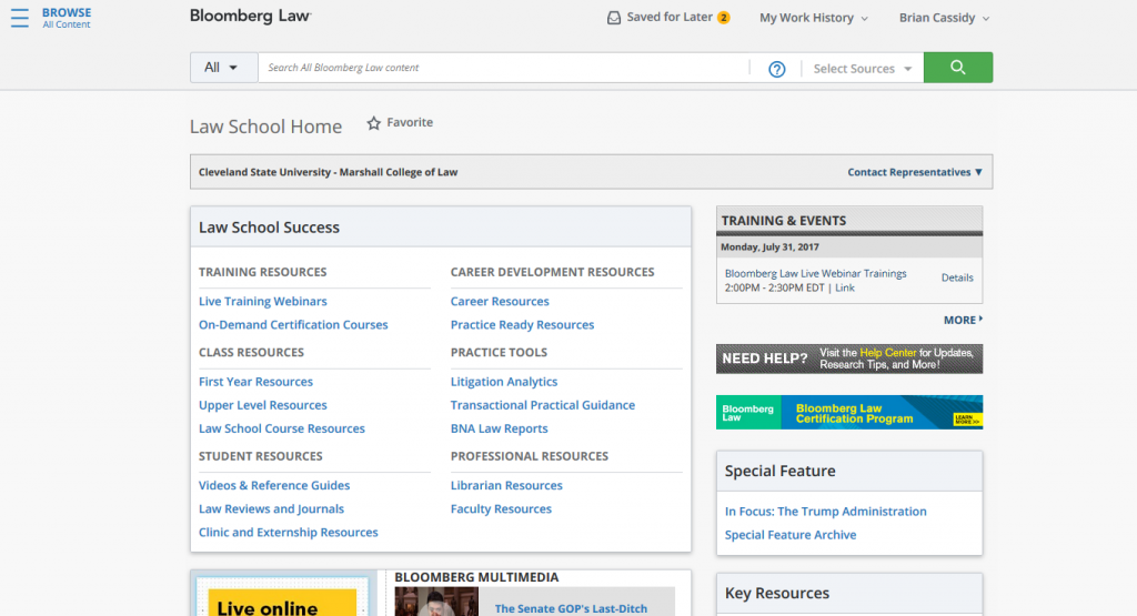 New Look Bloomberg Law – CSU Law Library Blog